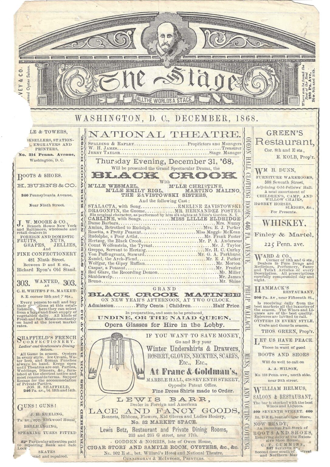 Spectacle and Scandal: When "The Black Crook" Came to The National ...